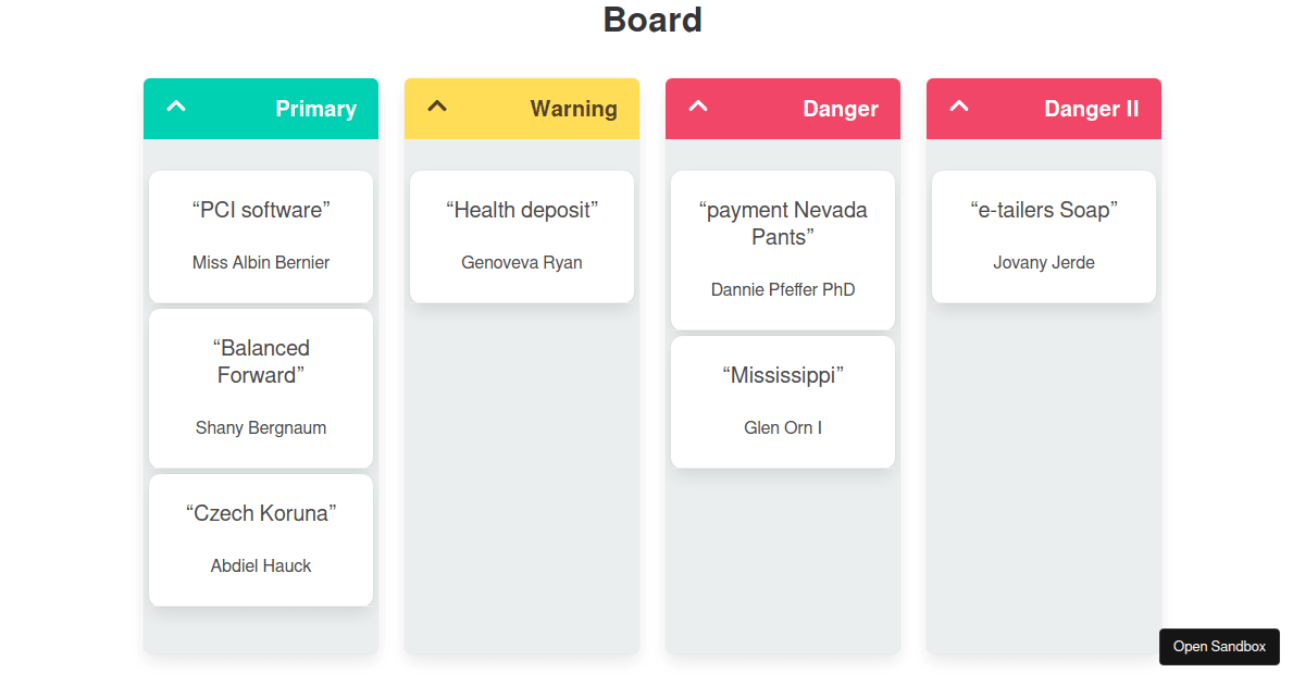 dnd boards - Codesandbox