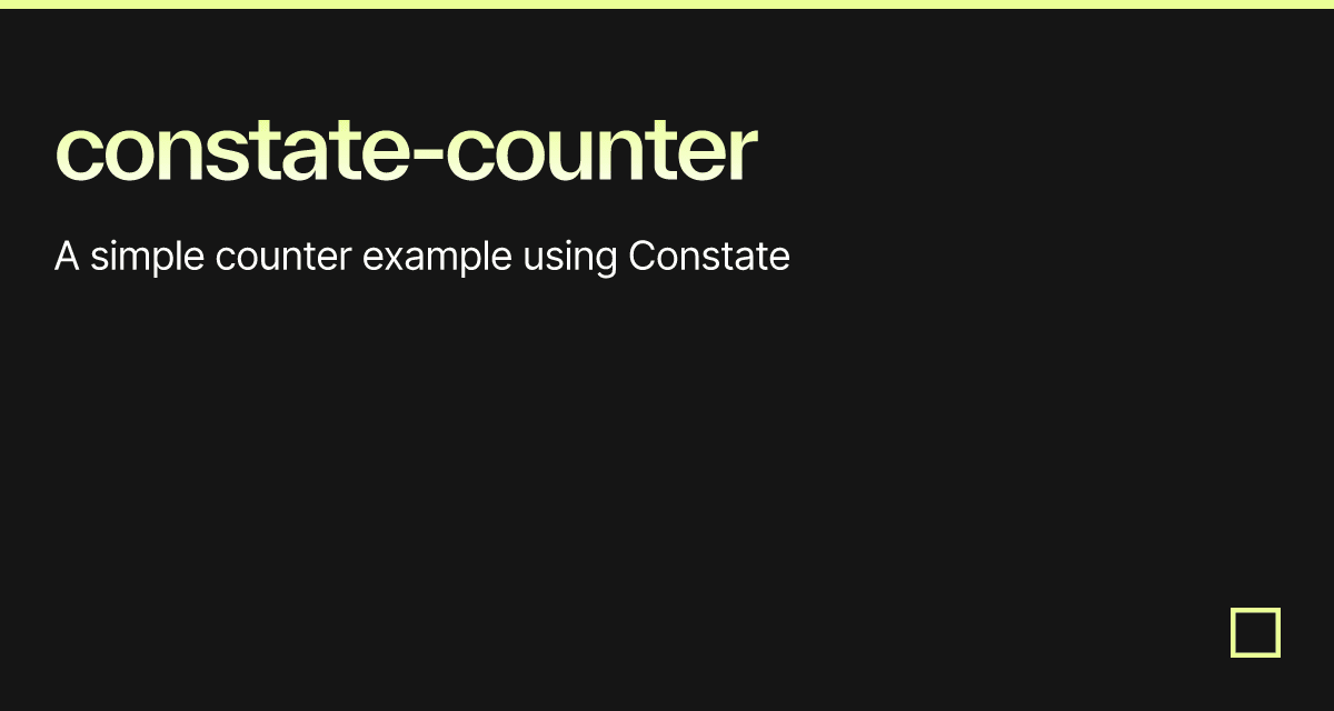 constate-counter - Codesandbox