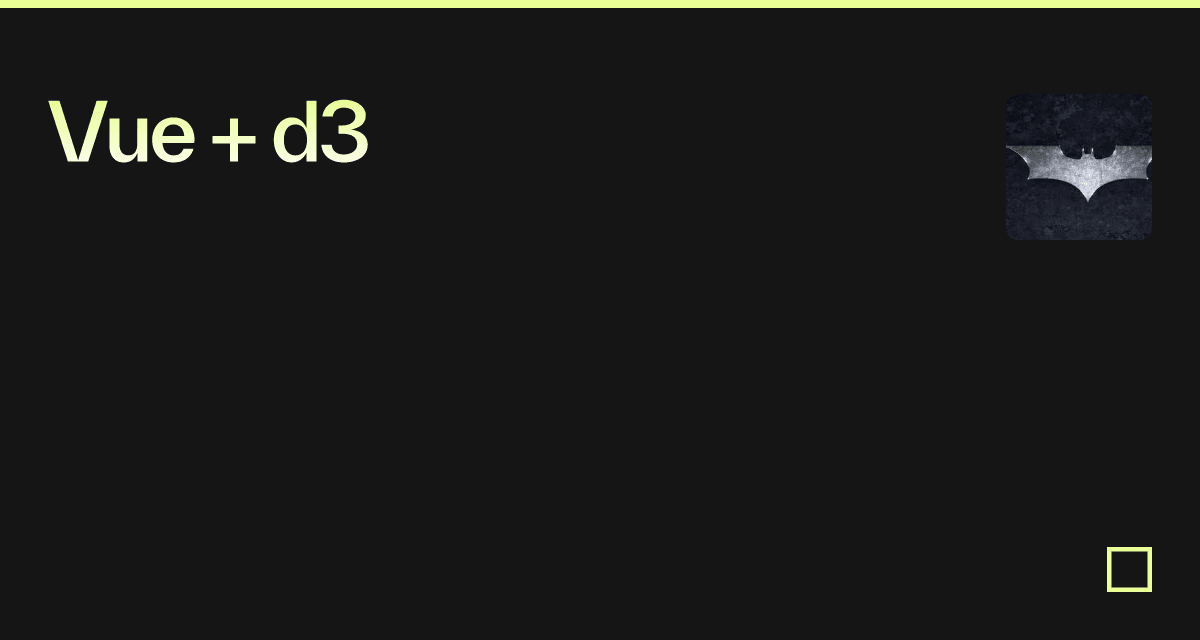 Vue + d3 - Codesandbox
