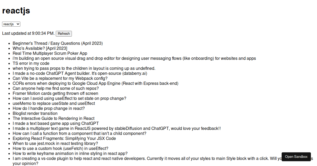 React Redux async - Codesandbox