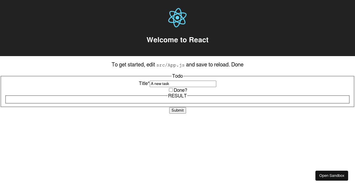 react-prototype - Codesandbox