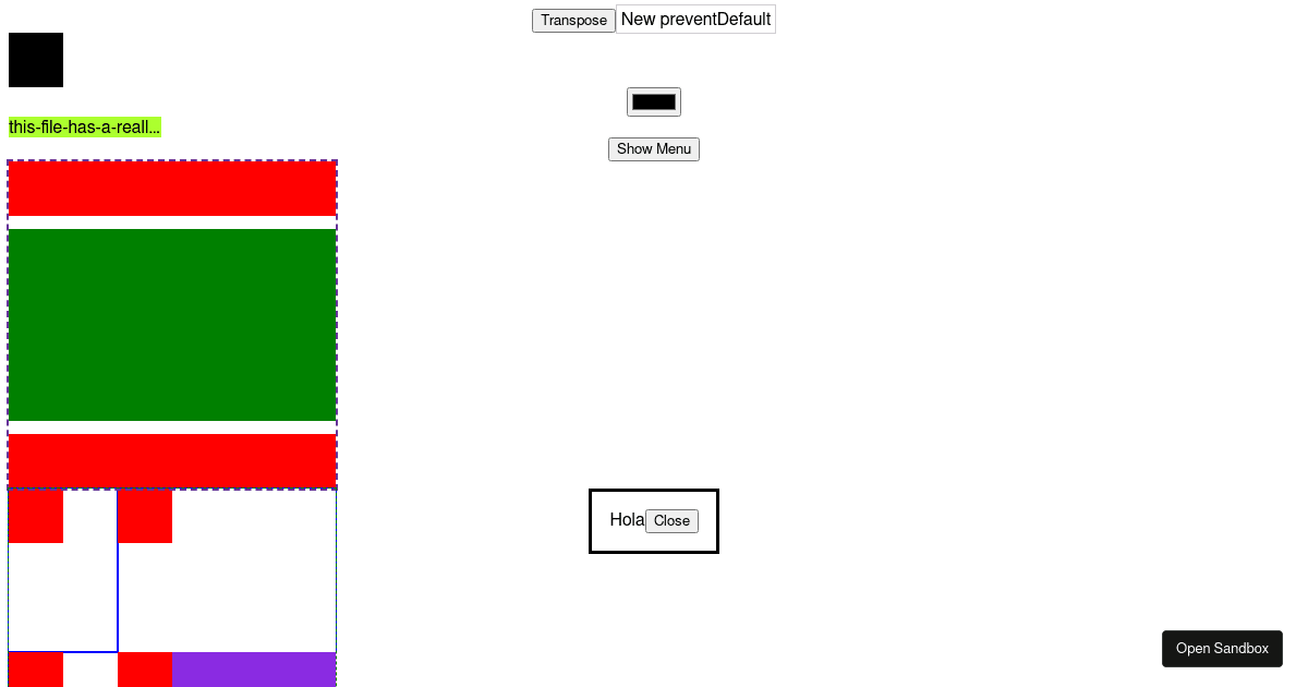 React Components Codesandbox