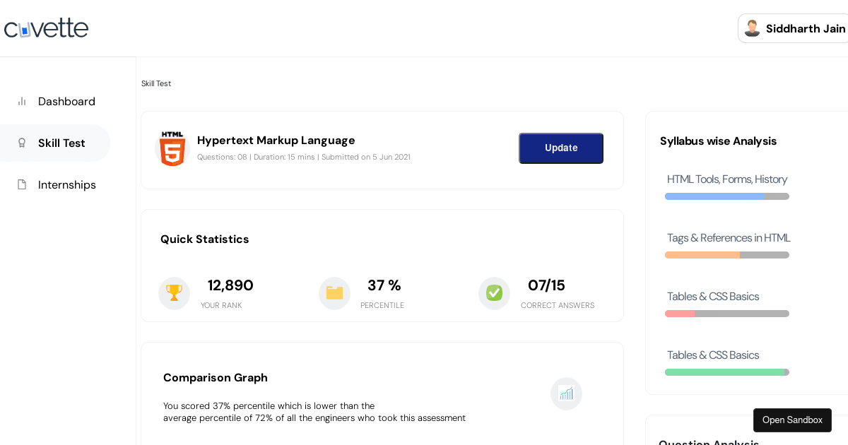 cuvette - Codesandbox