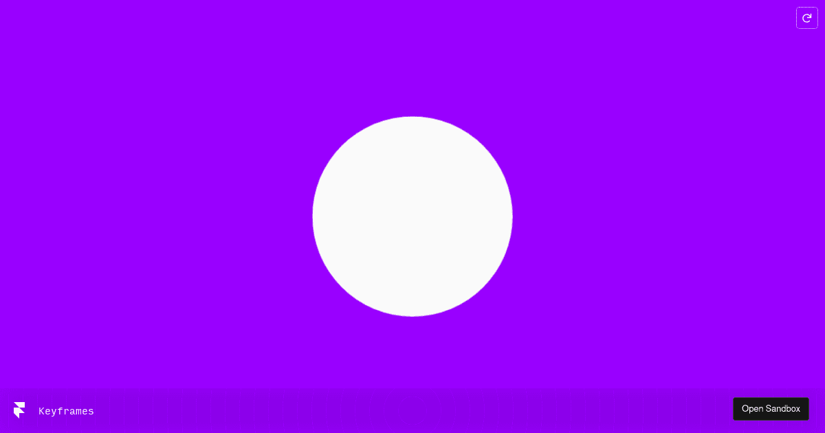 Framer Motion: Keyframes (forked) - Codesandbox