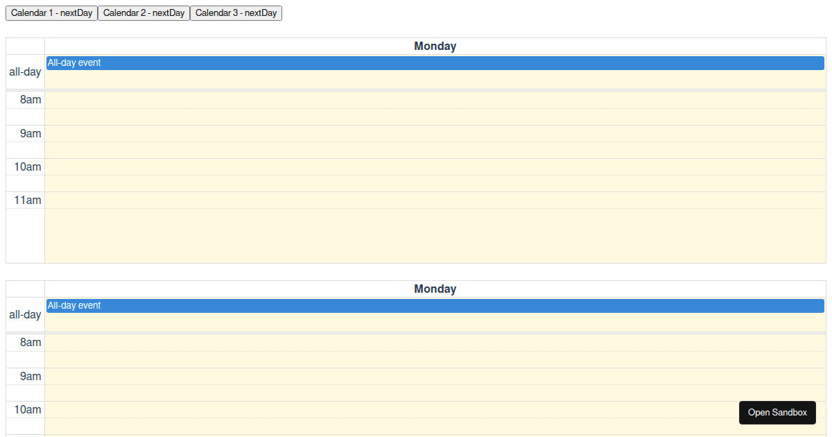 Fullcalendar Vue3 Rrule Example Forked Codesandbox