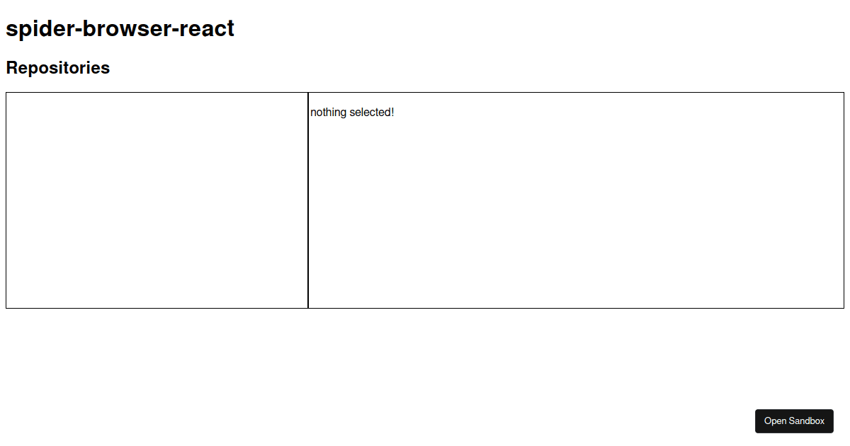 spider-browser-react - Codesandbox
