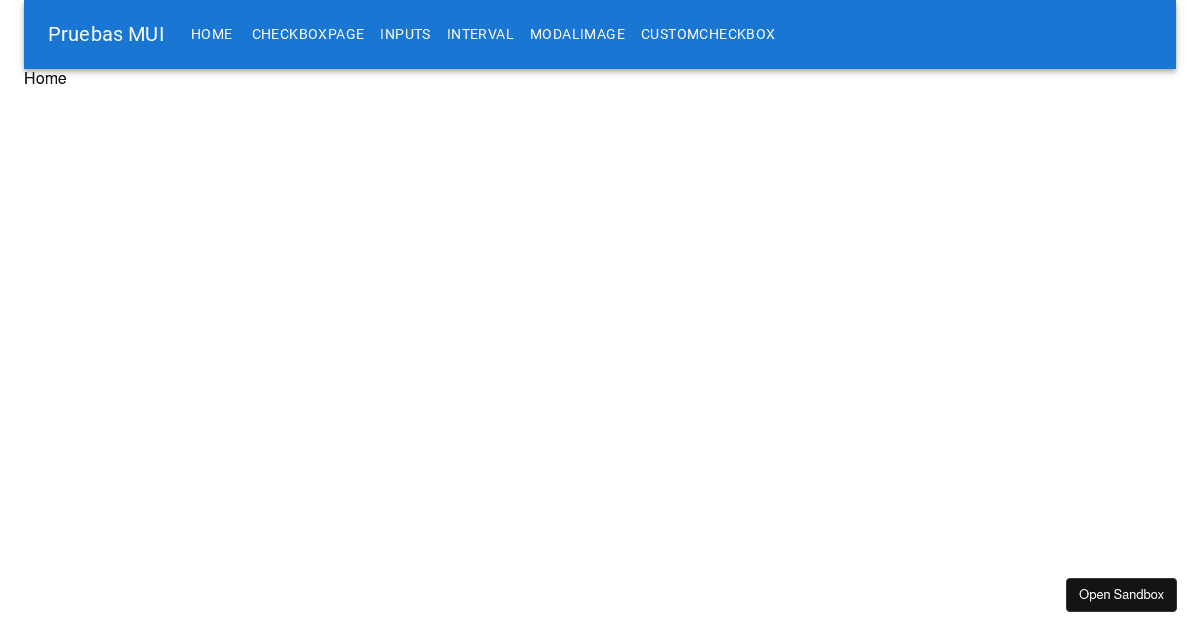 Pruebas MUI (forked) - Codesandbox