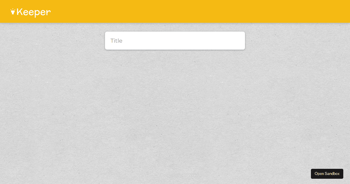 Using Pre Built React Components Forked Codesandbox