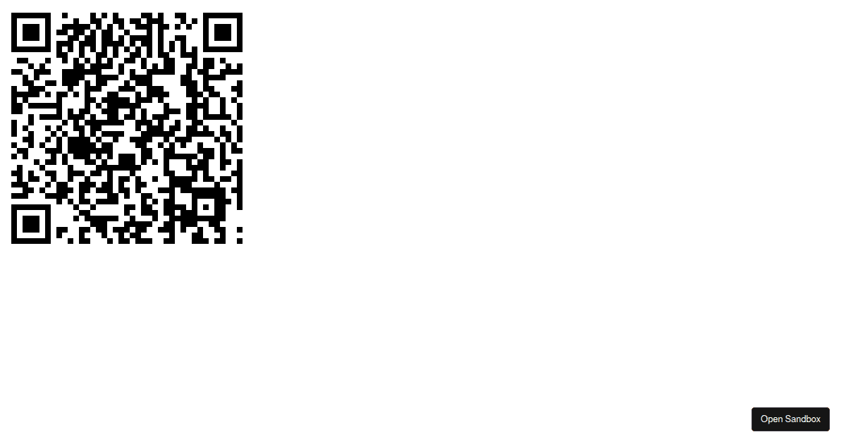 Qr Code With Logo In The Middle Codesandbox