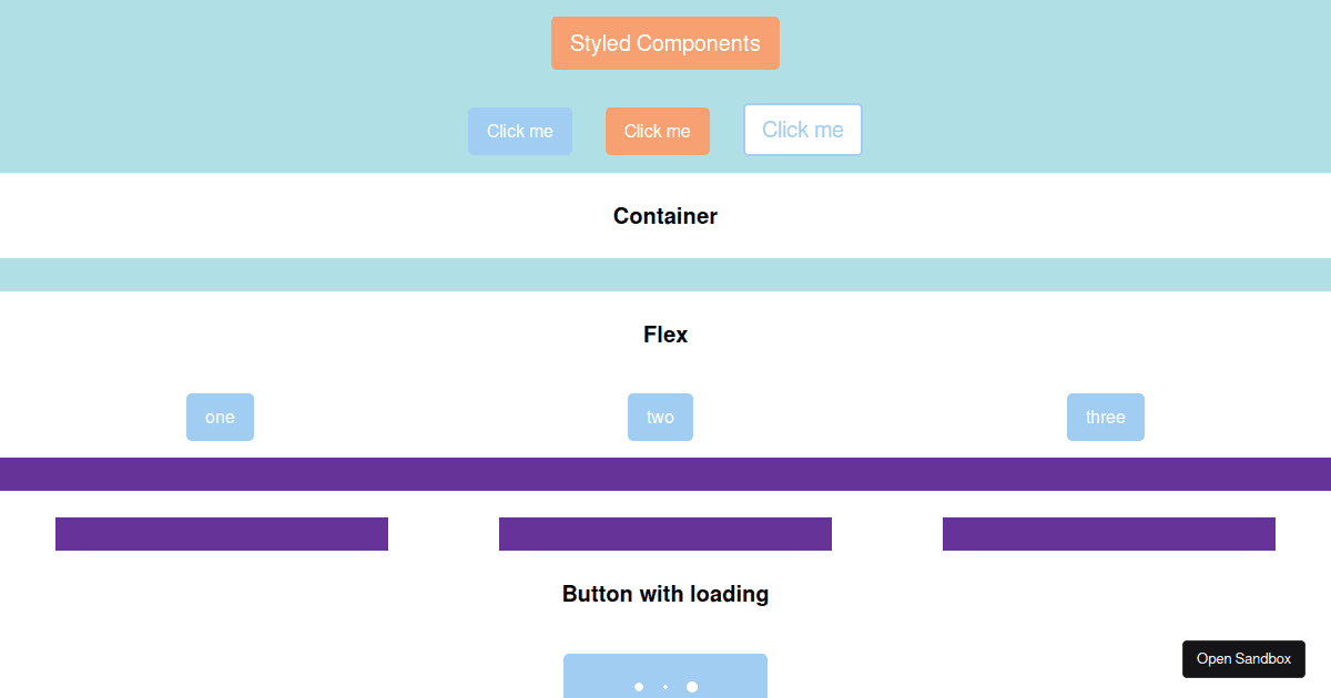 Reusable Styled Components Codesandbox