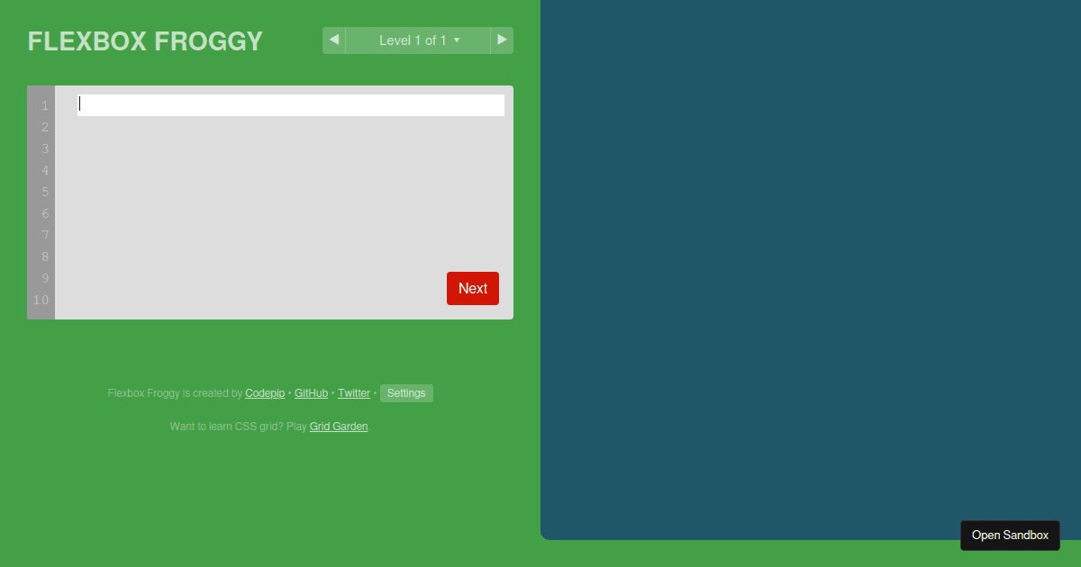 flexbox-froggy-clone - Codesandbox