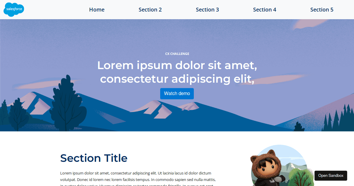 Salesforce Demo React App Codesandbox
