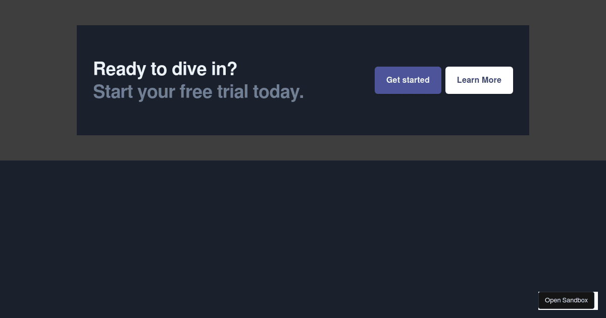 Choc UI cta Codesandbox - Codesandbox