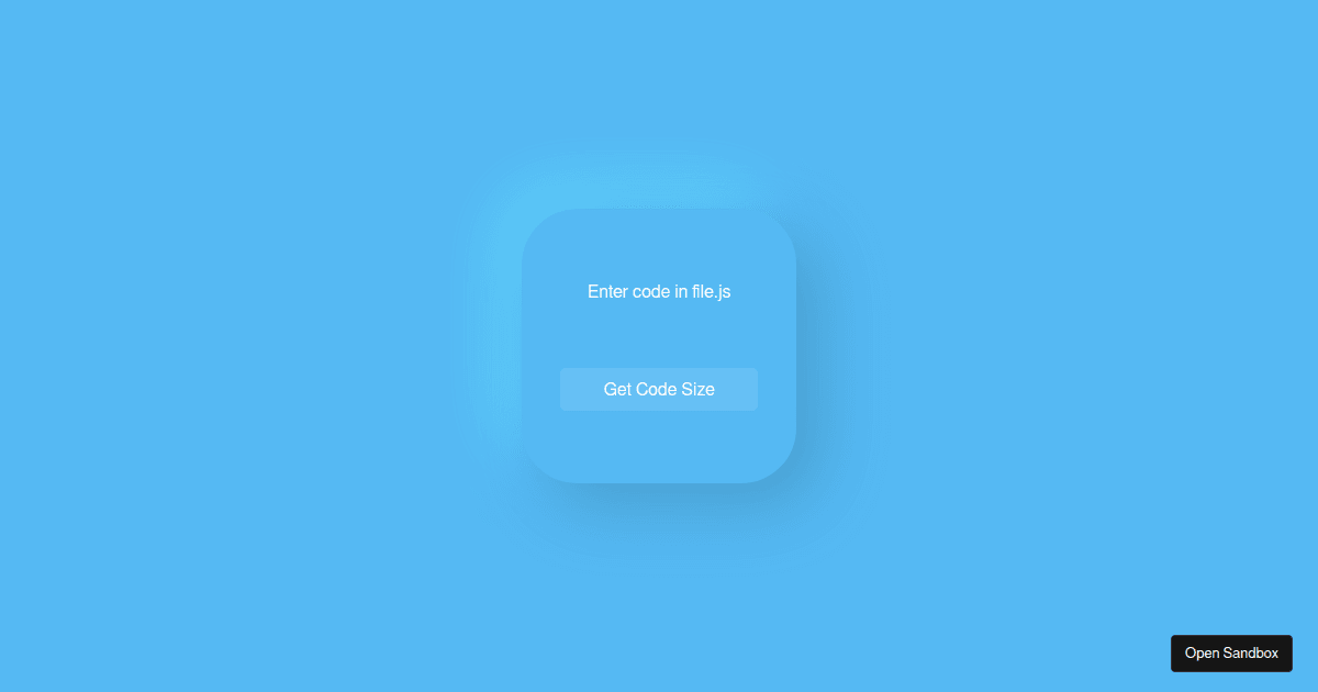 File-size - Codesandbox