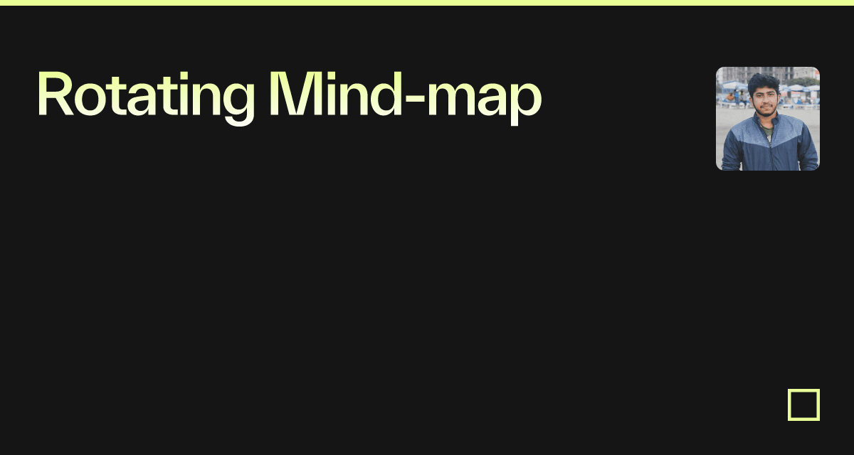 Rotating Mind-map - Codesandbox