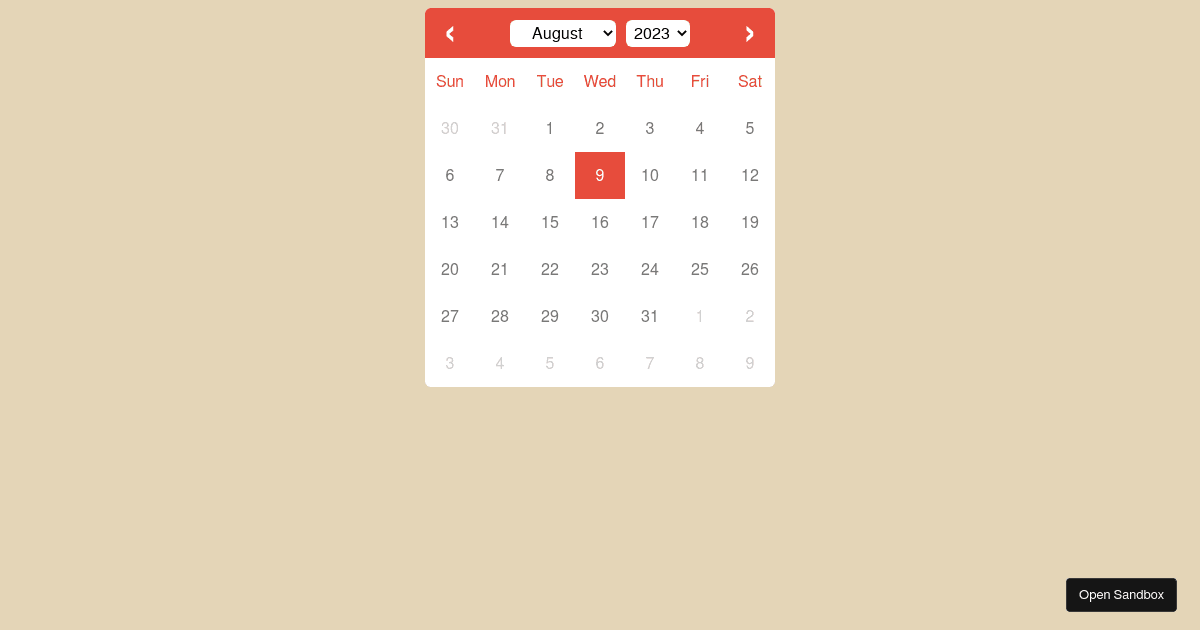 simple-ts-date-picker (forked) - Codesandbox