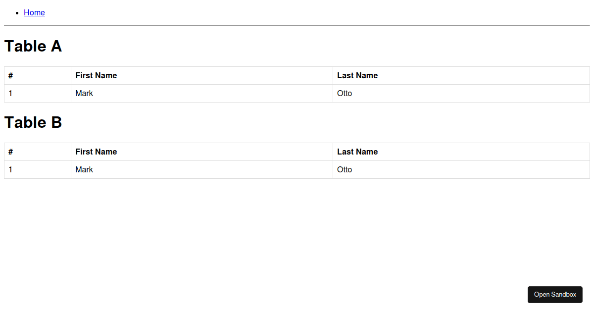 display component (forked) - Codesandbox