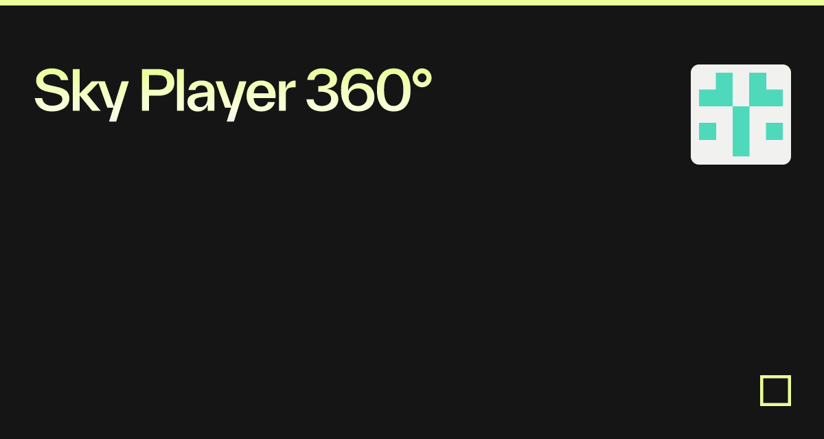 Sky Player 360° - Codesandbox