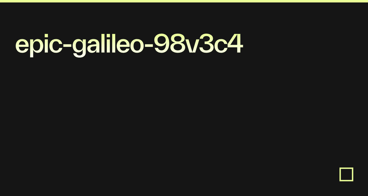 epic-galileo-98v3c4 - Codesandbox