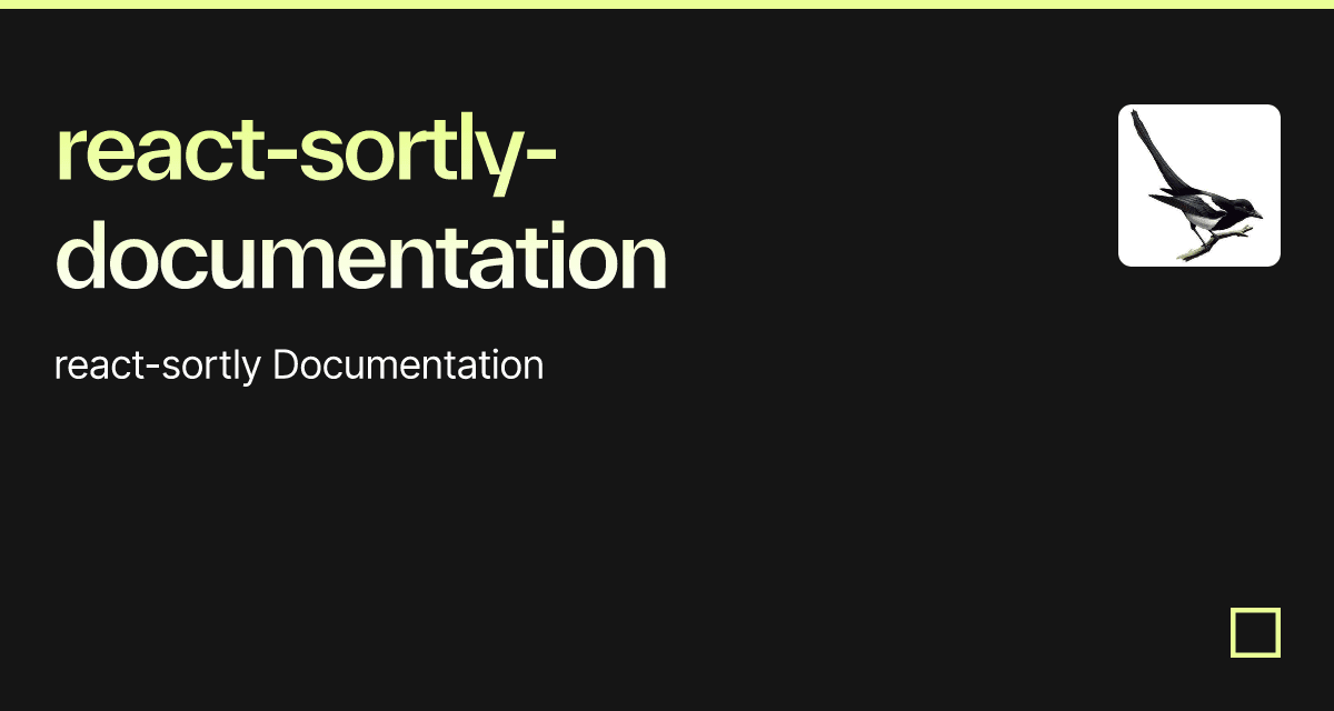 react-sortly-documentation - Codesandbox