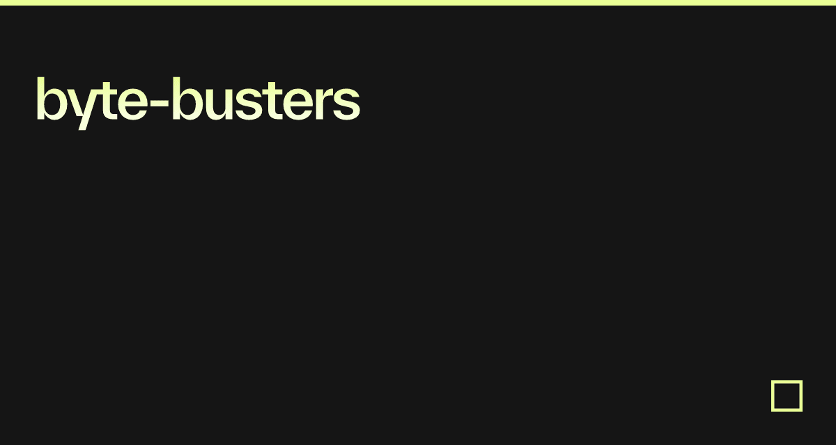 byte-busters - Codesandbox