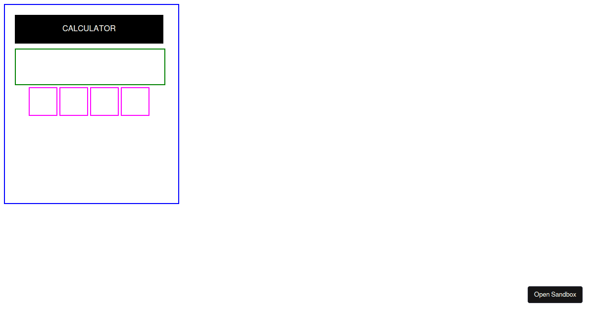 Calculator project (forked) - Codesandbox