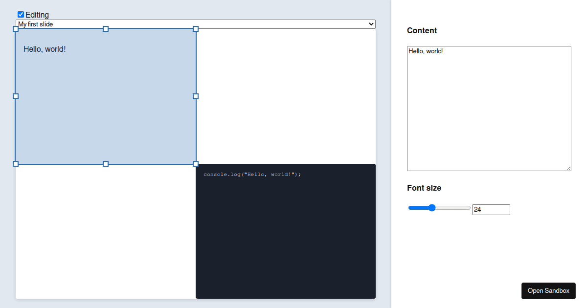 slideshow-editor - Codesandbox