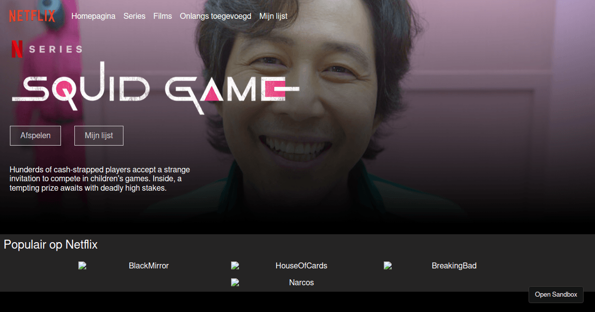 Squid Game - Codesandbox