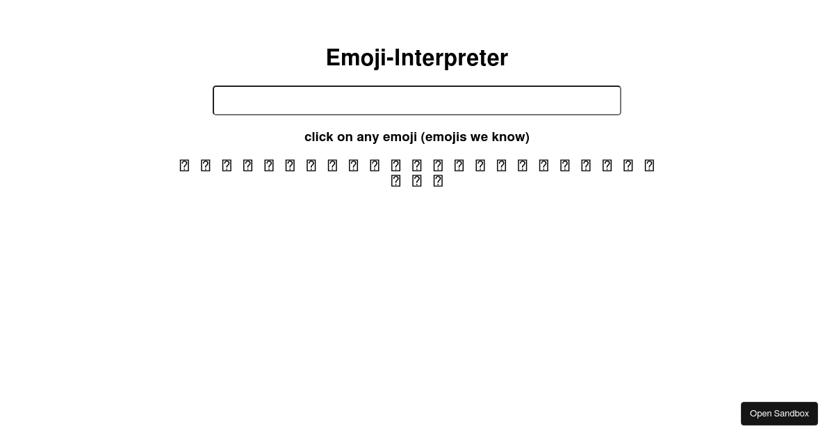 emoji-interpreter - Codesandbox