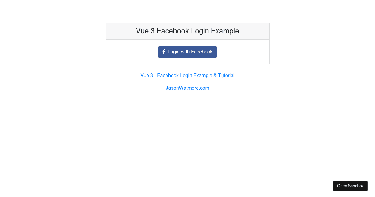 vue-3-facebook-login-example - Codesandbox
