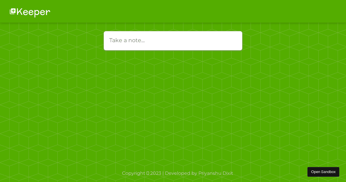 Using Pre Built React Components Codesandbox
