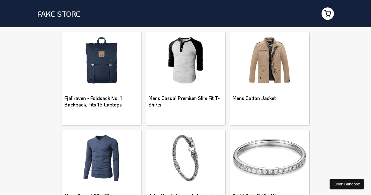 fake-store - Codesandbox