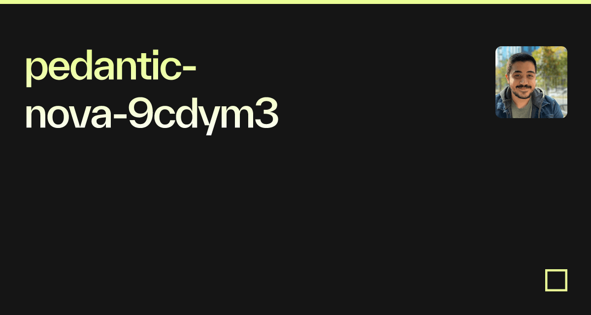pedantic-nova-9cdym3 - Codesandbox