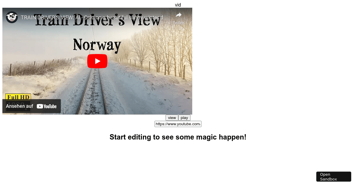react-youtube (forked) - Codesandbox