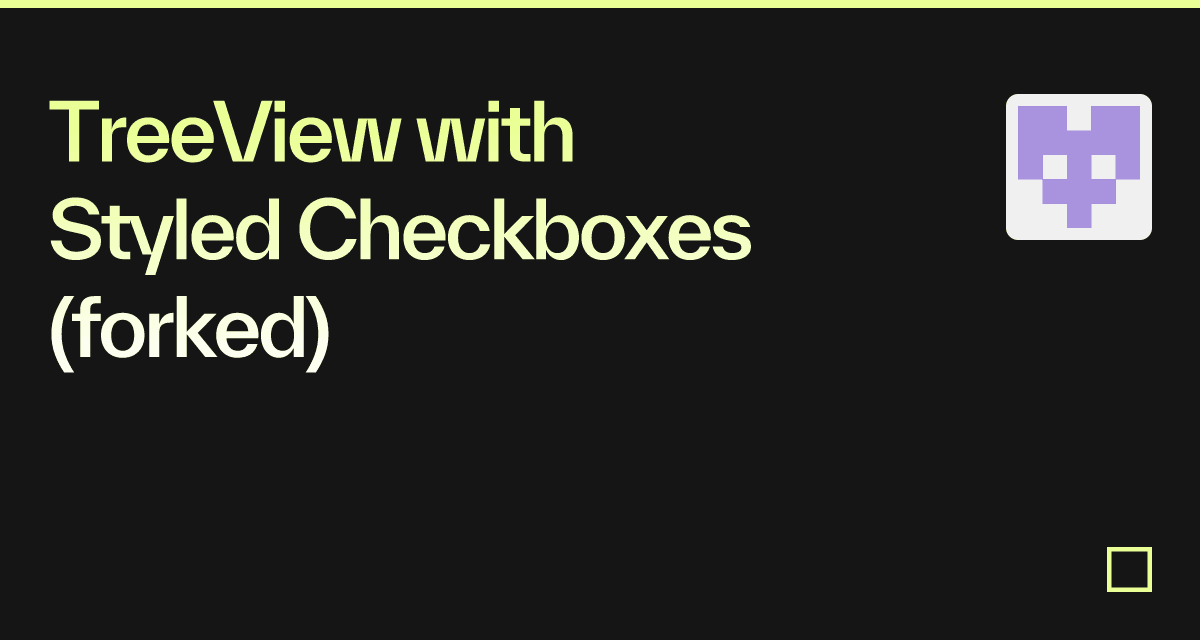 Treeview With Styled Checkboxes Forked Codesandbox