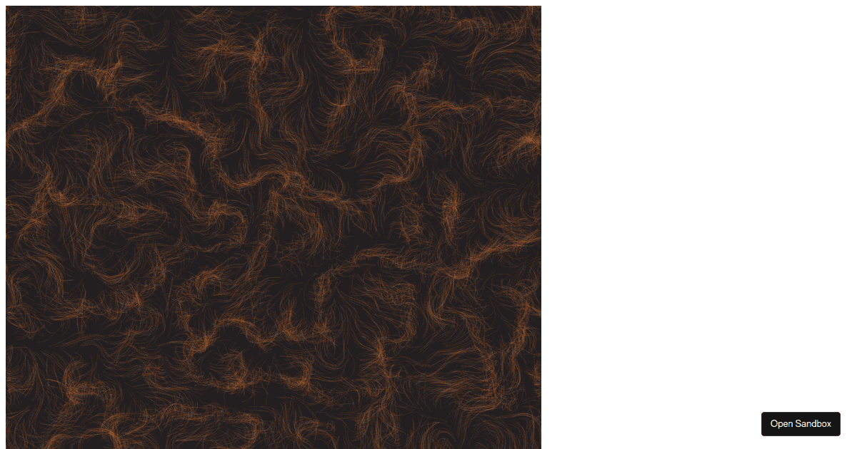 p5-react-perlin-noise-flow - Codesandbox