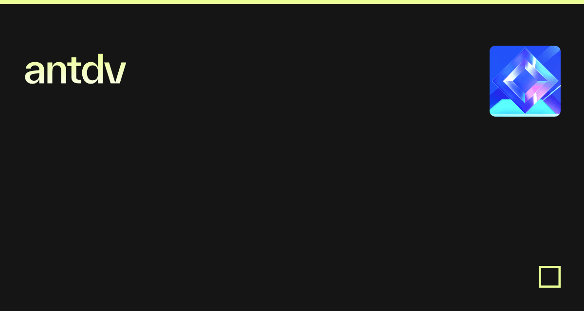 antdv - Codesandbox