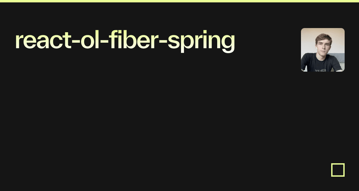 react-ol-fiber-spring - Codesandbox