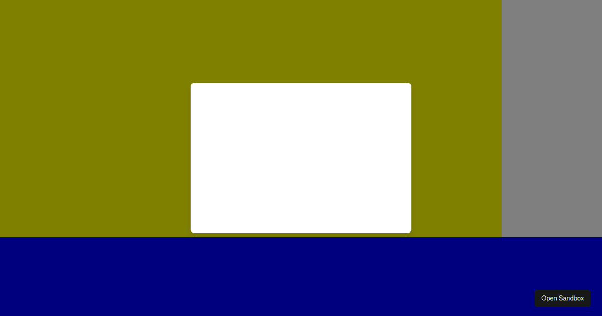 Modal with backdrop using grid layout - Codesandbox