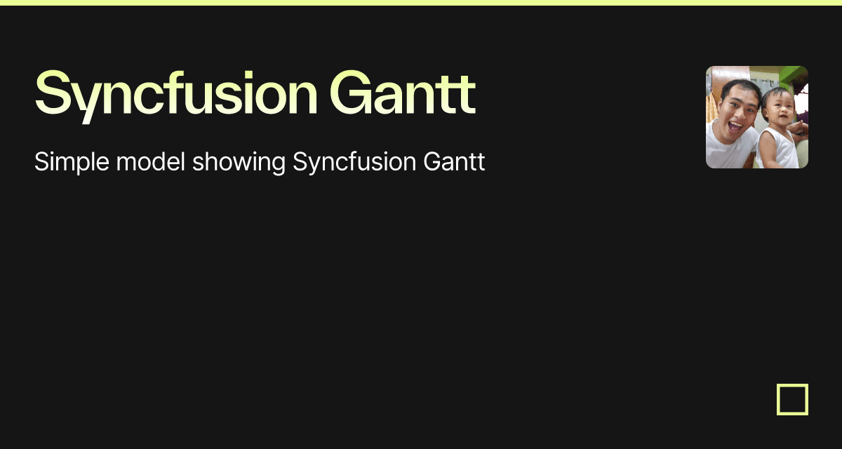 Syncfusion Gantt - Codesandbox