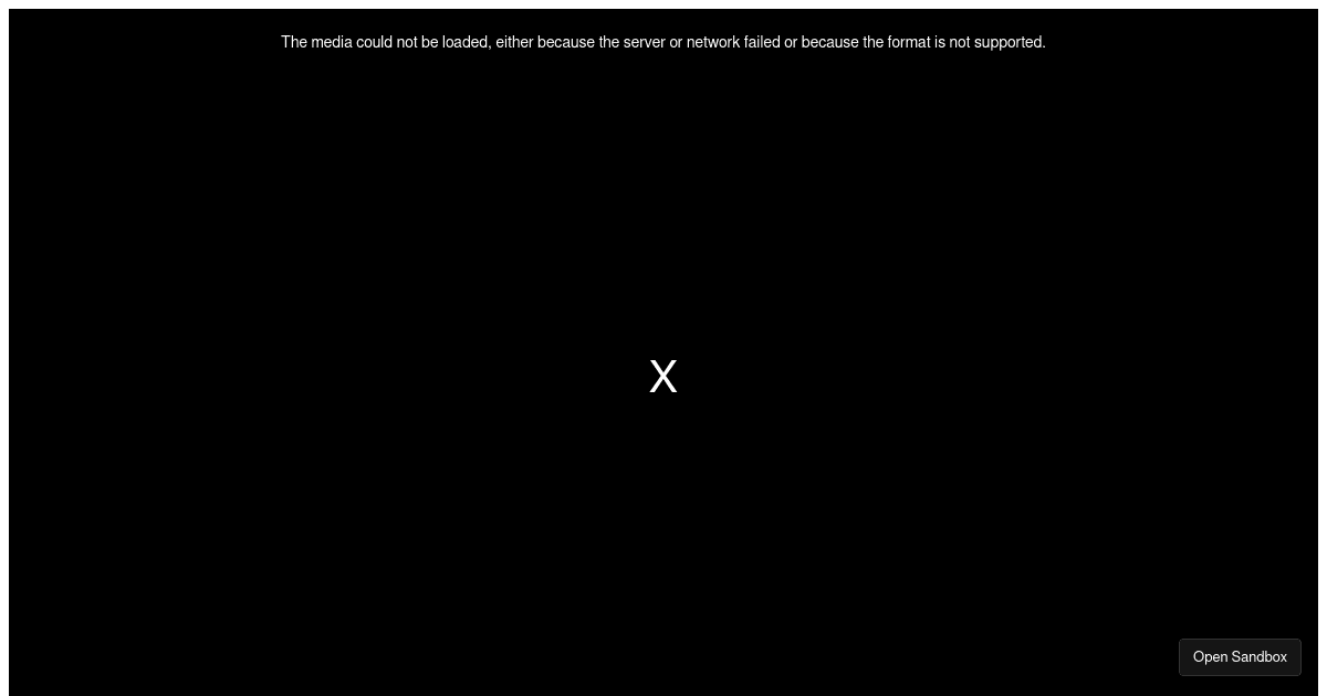VideoJS - Codesandbox