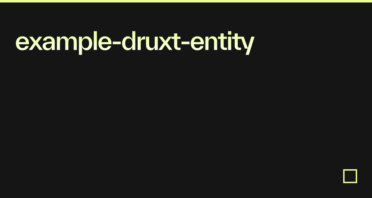 example-druxt-entity - Codesandbox