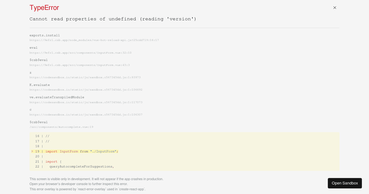 Smartystreets Javascript Sdk Vue Example Codesandbox