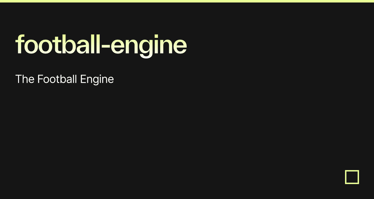football-engine - Codesandbox