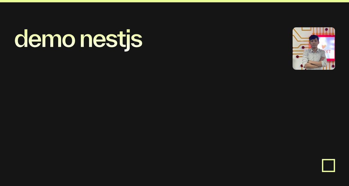 demo nestjs - Codesandbox