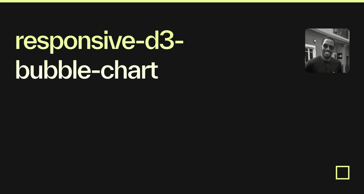 responsive-d3-bubble-chart - Codesandbox