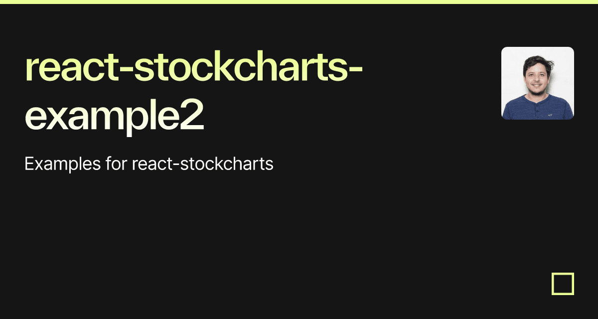 react-stockcharts-example2 - Codesandbox