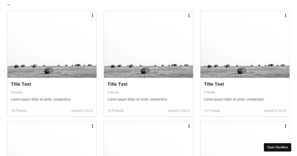 Card Hover Menu React Codesandbox 