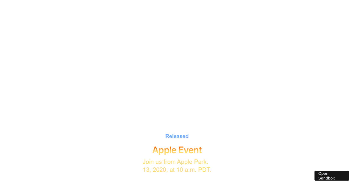 Apple Event Countdown - Codesandbox