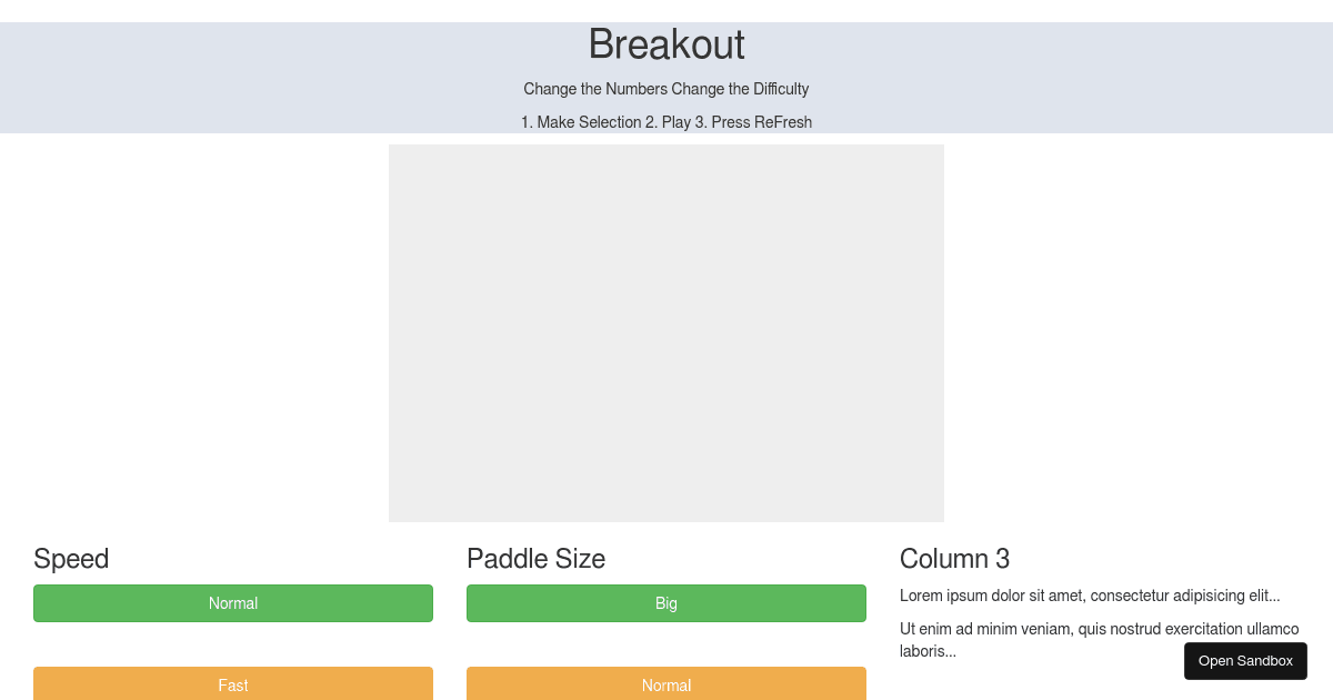 breakout-01-difficulty - Codesandbox